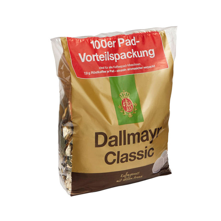 Dallmayr Kaffee Classic Kaffeepads 1 x 100 Pads (Pack) | Blue ...