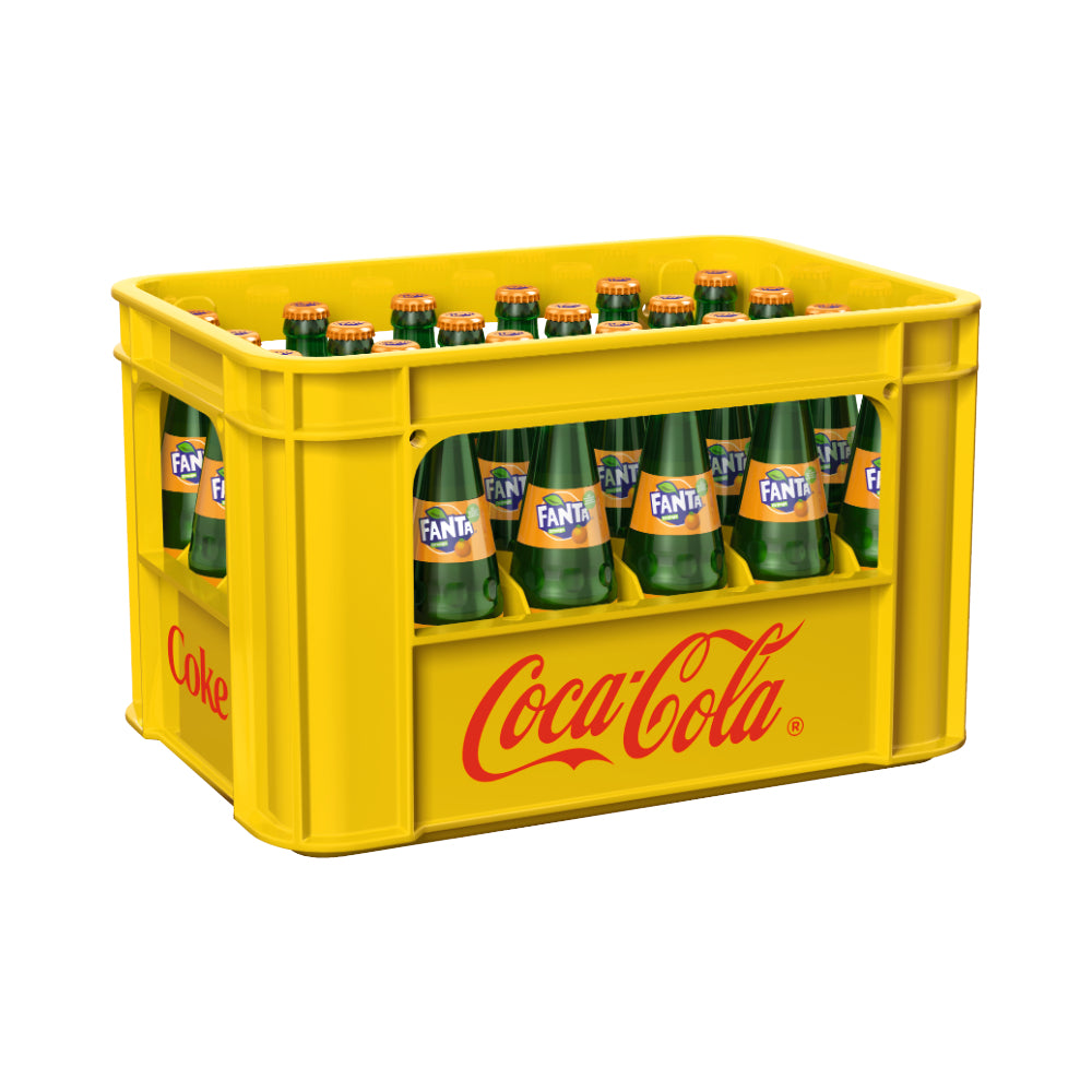 Fanta Orange 24 x 0,33L (Glas) Getränkeservice Limonade Hamburg | Blue ...