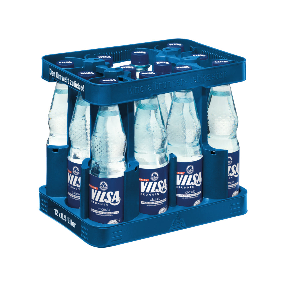 Vilsa Brunnen Classic 12 x 0,5L (PET) Hamburgs Wasser Lieferant | Blue ...